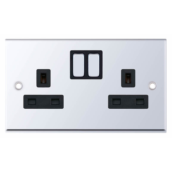 7MPRO-551 2 Gang 13 Amp Socket SP – Switched – Selectric UK