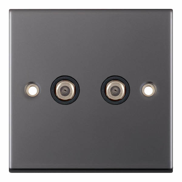 DSL445 2 Gang F-Type Satellite Socket – Selectric UK