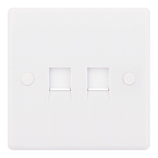 Ssl543 2 Gang Rj45 Computer Data Socket Selectric Uk
